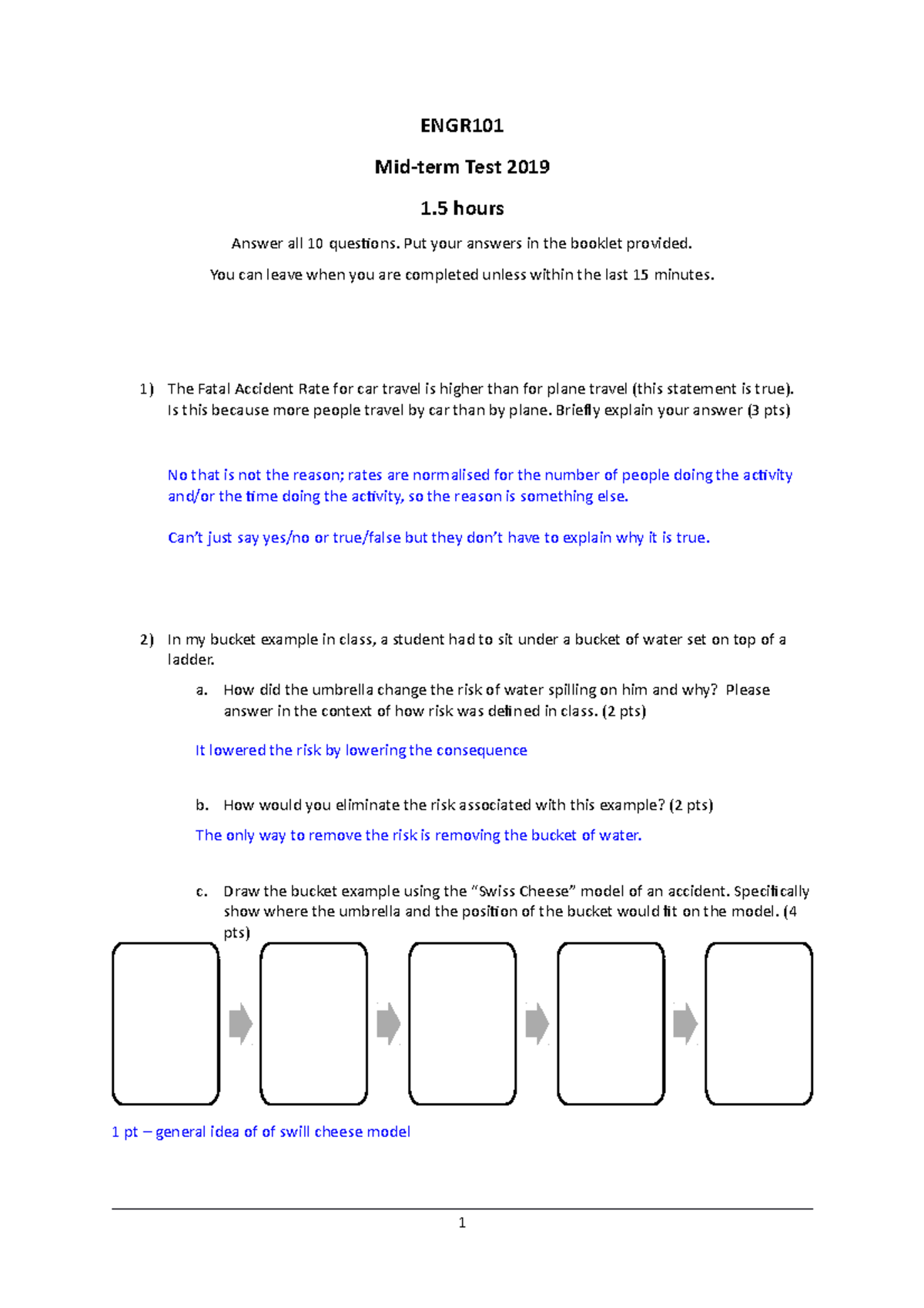 Test 2019 + answers and foundation of ENGR101 - ENGR Mid-term Test 2019 ...