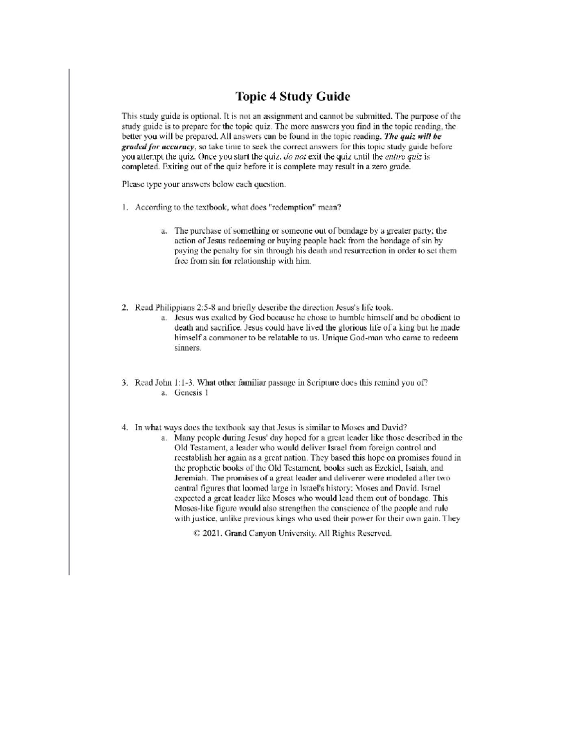 Study Guide Chapter 4 - CWV 101 - Studocu