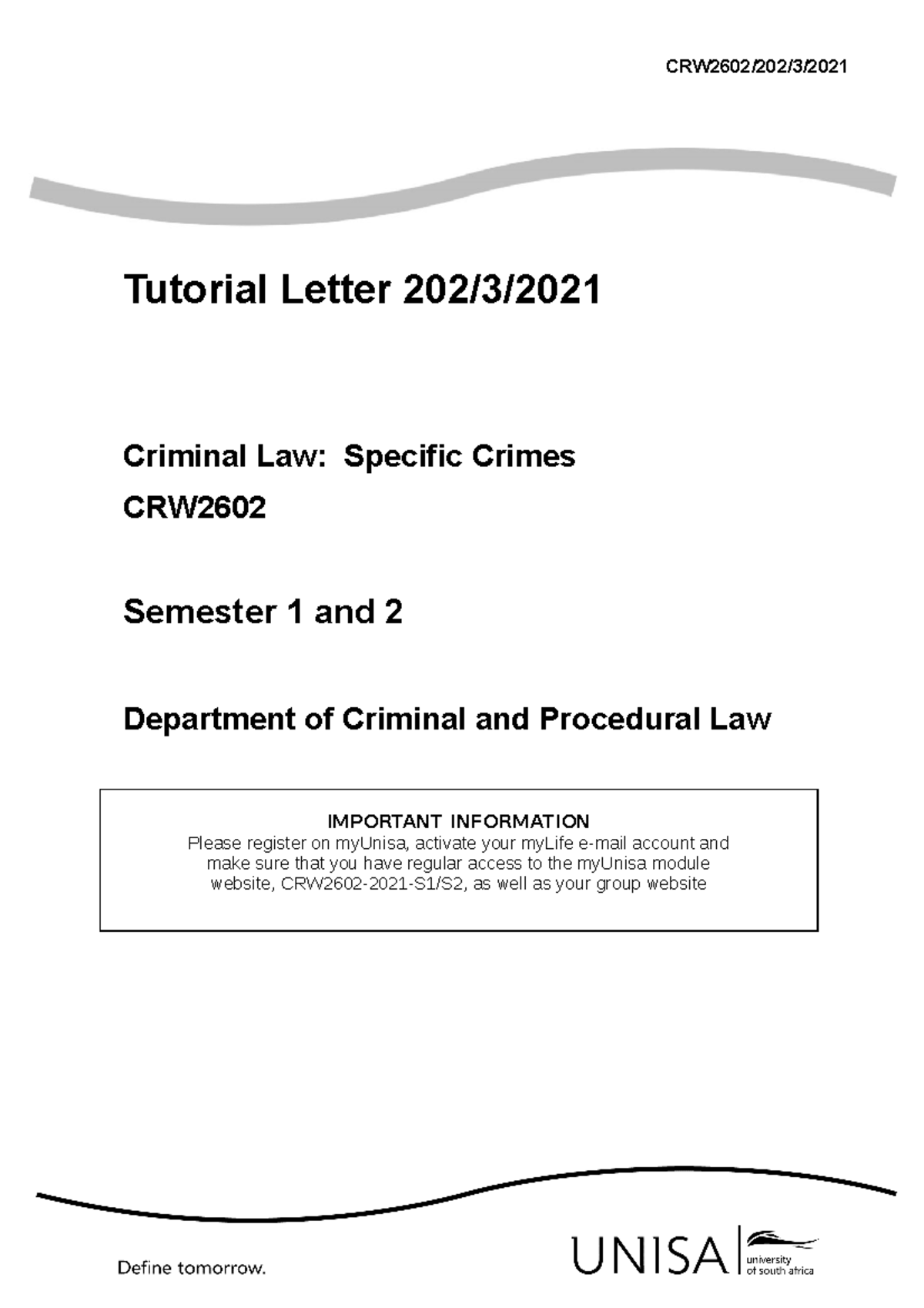 CRW2602 TL 202 3 2021 2305843009216244260 - CRW2602/202/3/ Tutorial ...