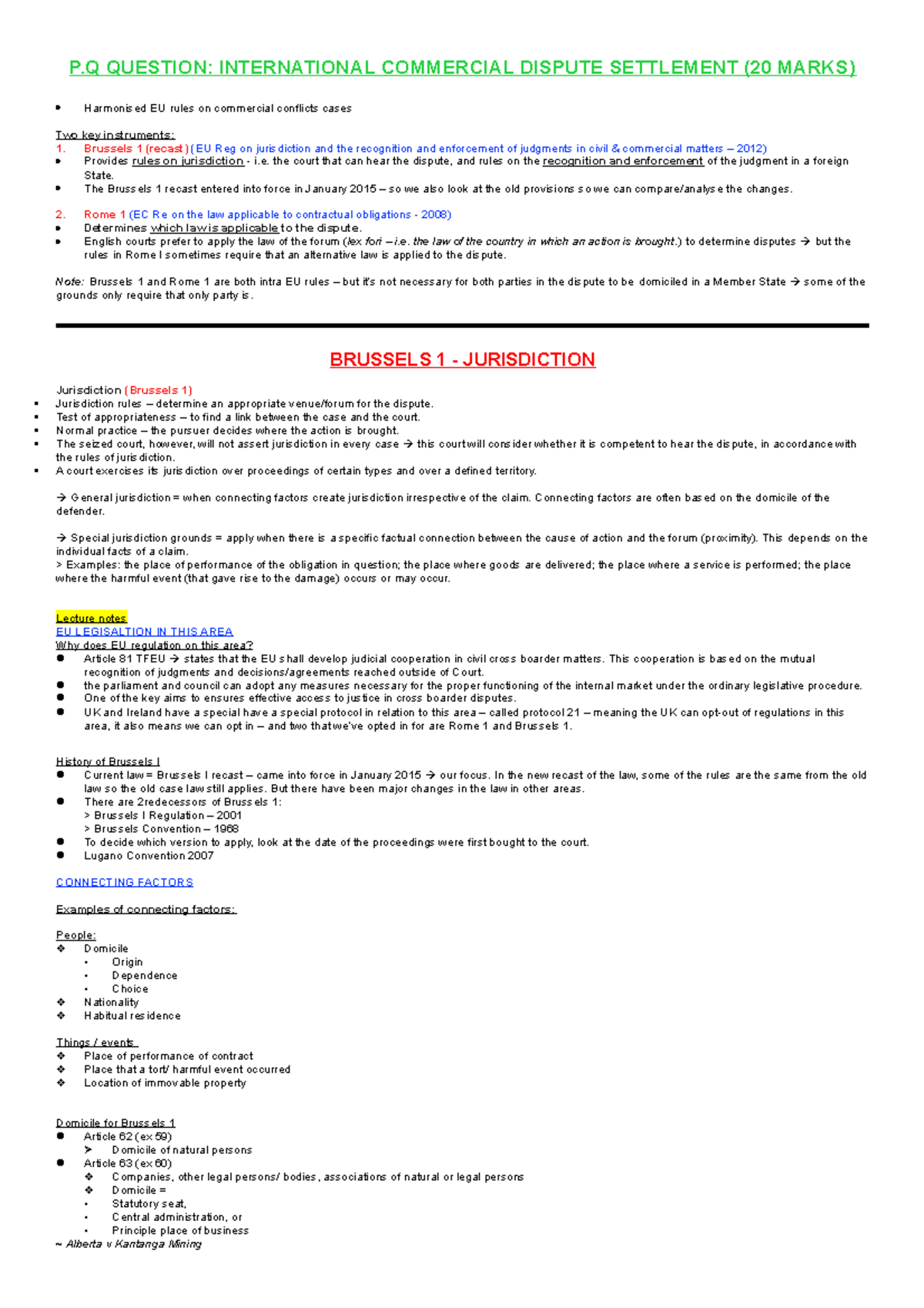 International Business Transactions EXAM - P QUESTION: INTERNATIONAL ...