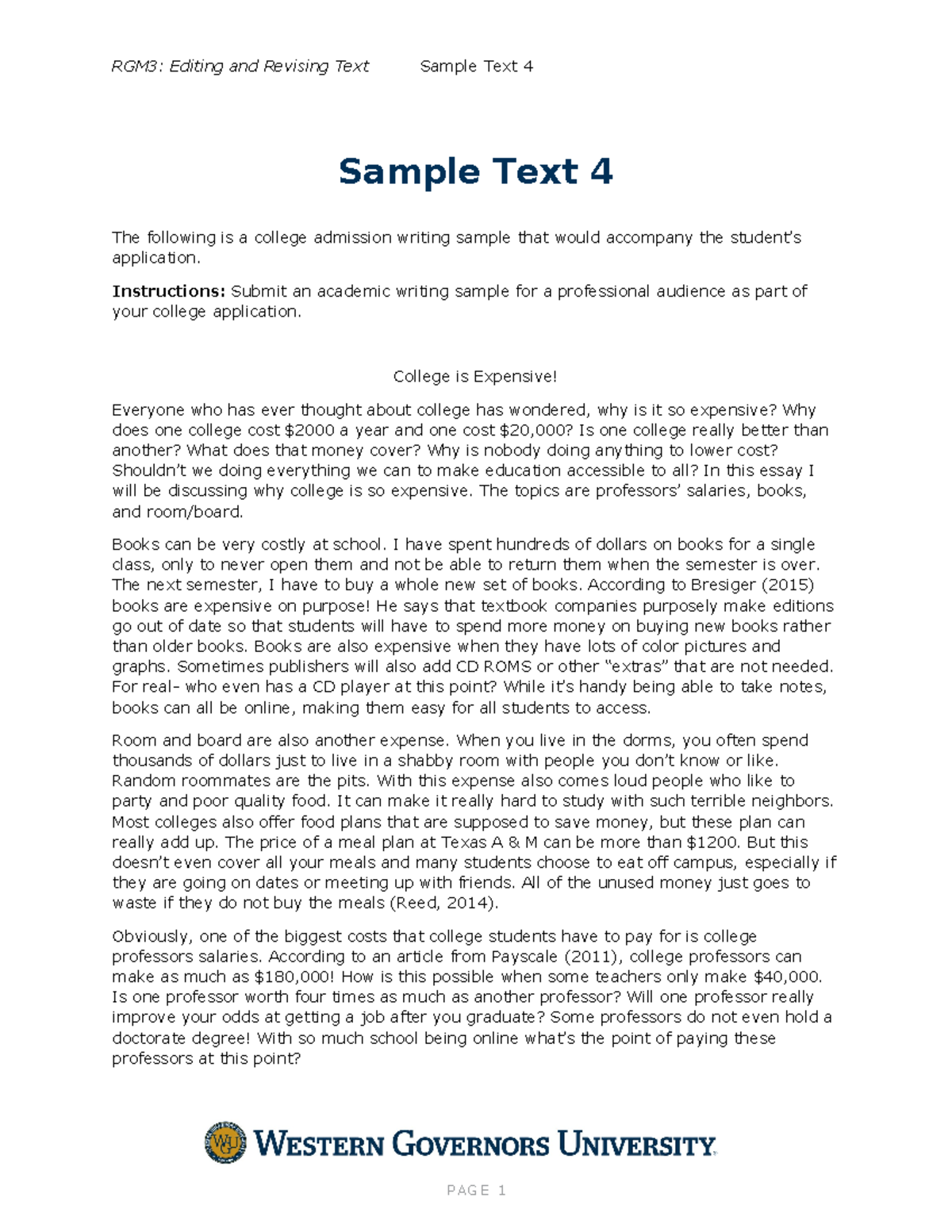 Sample Text 4 - Task 2 Assignment so you can get started before your ...