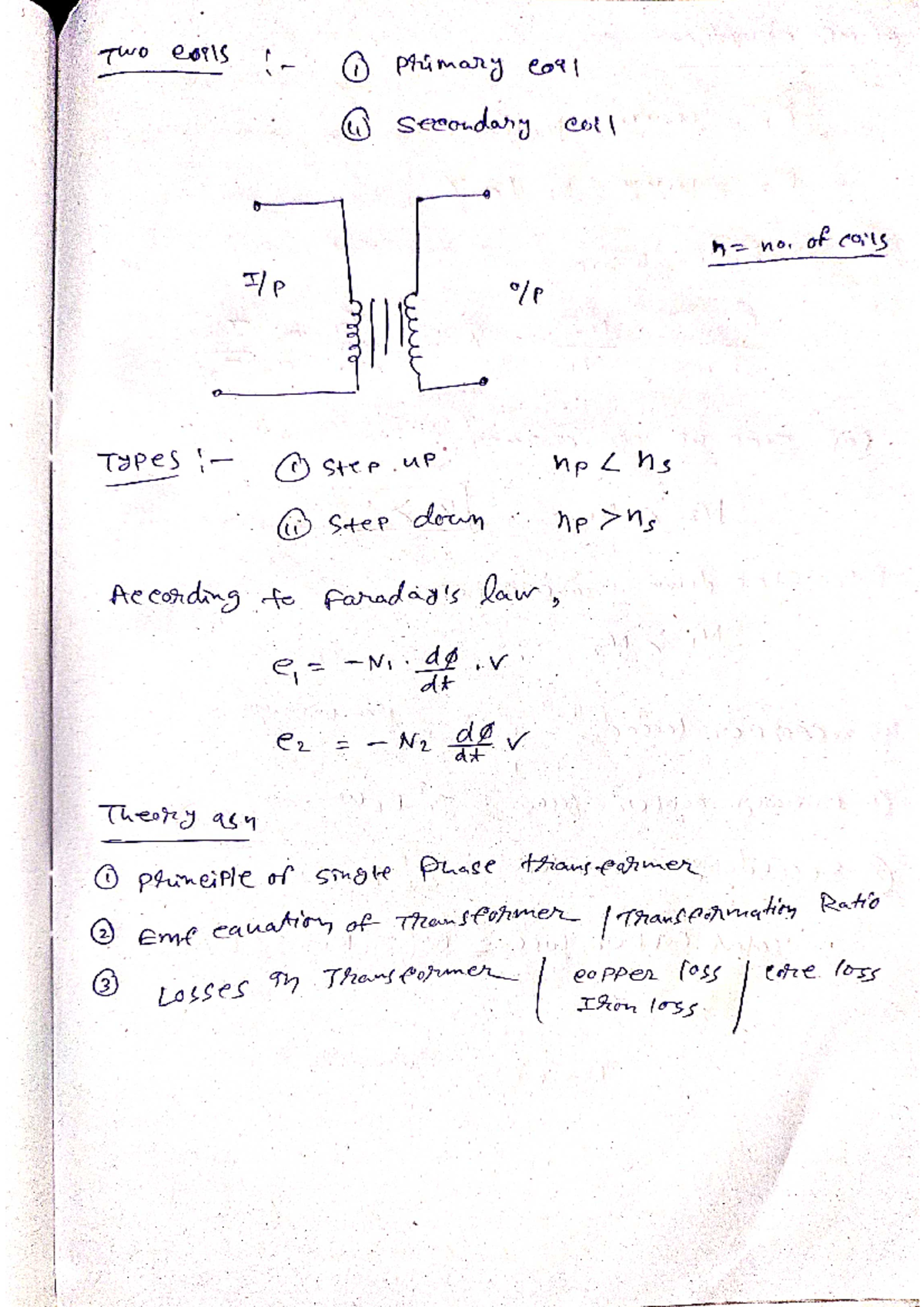 Single Phase Transformer - Chemistry - Studocu