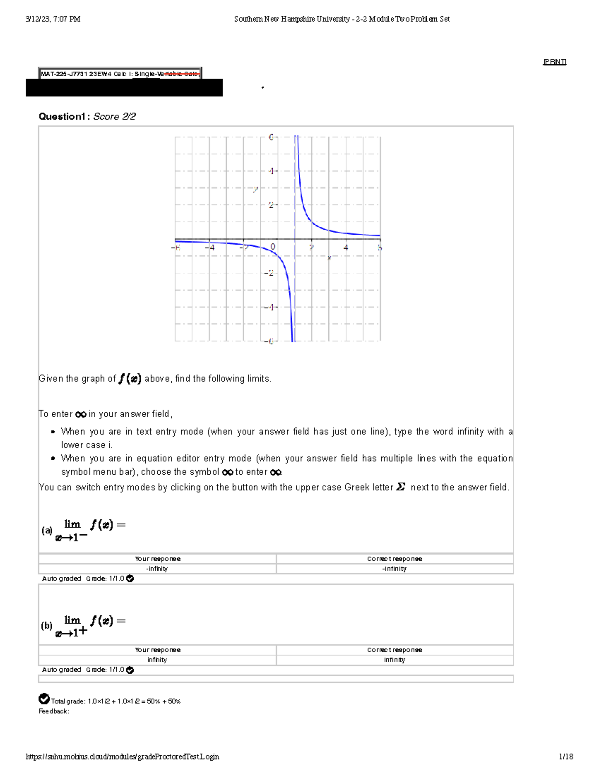 Module 2 Problem Set Print Mat 225 J7731 23ew4 Calc I Single Variable Calc Ian Chattin