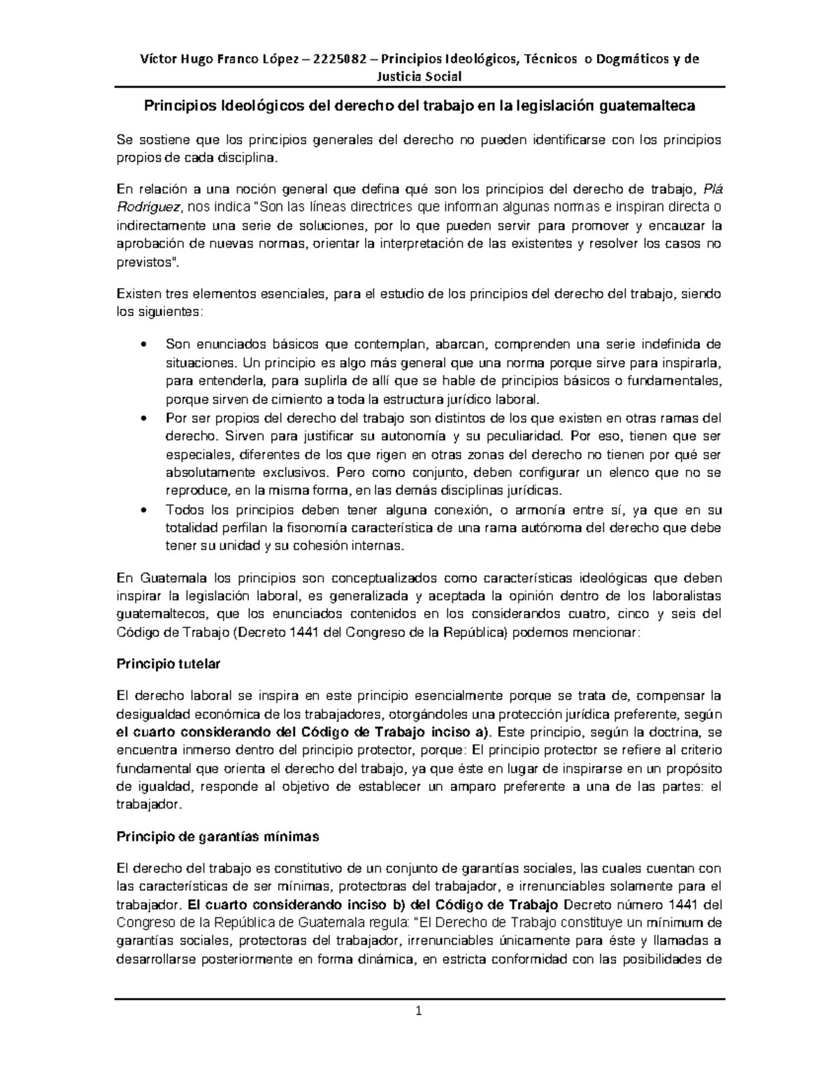 Victor Hugo Franco 2225082 - Tarea 4 - Justicia Social Principios ...