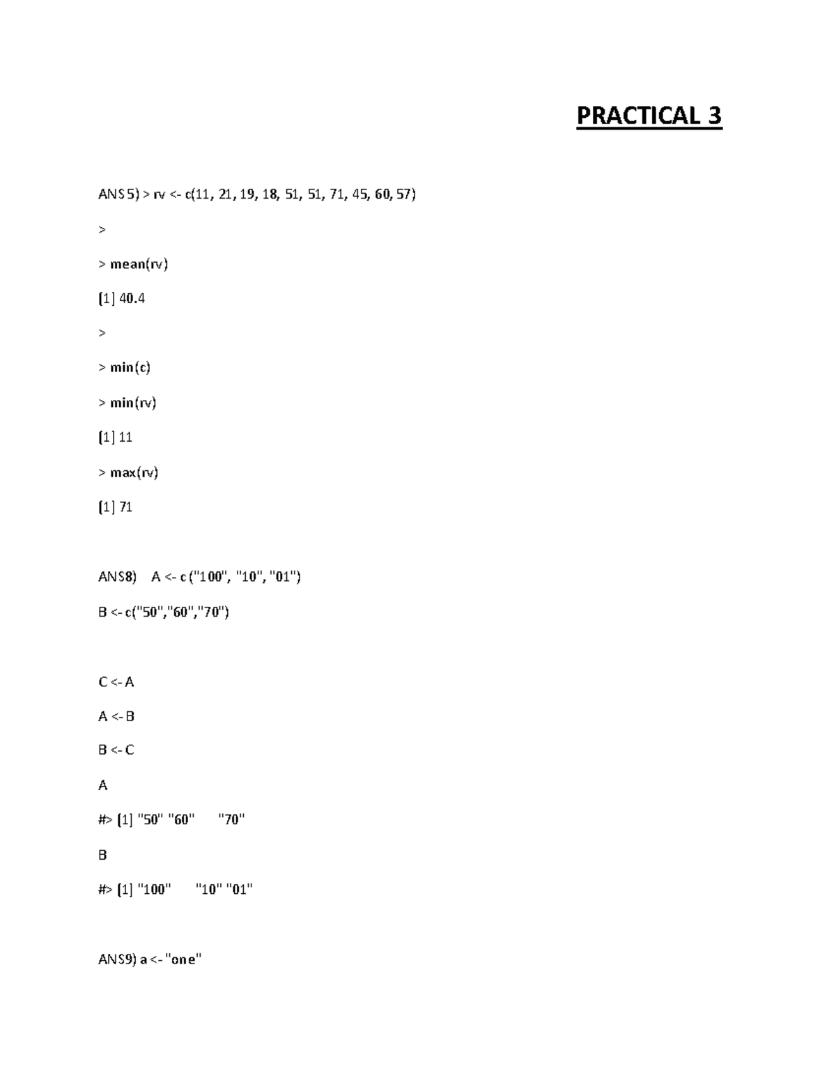 Bioinfo - dsgdf - PRACTICAL 3 ANS 5) > rv