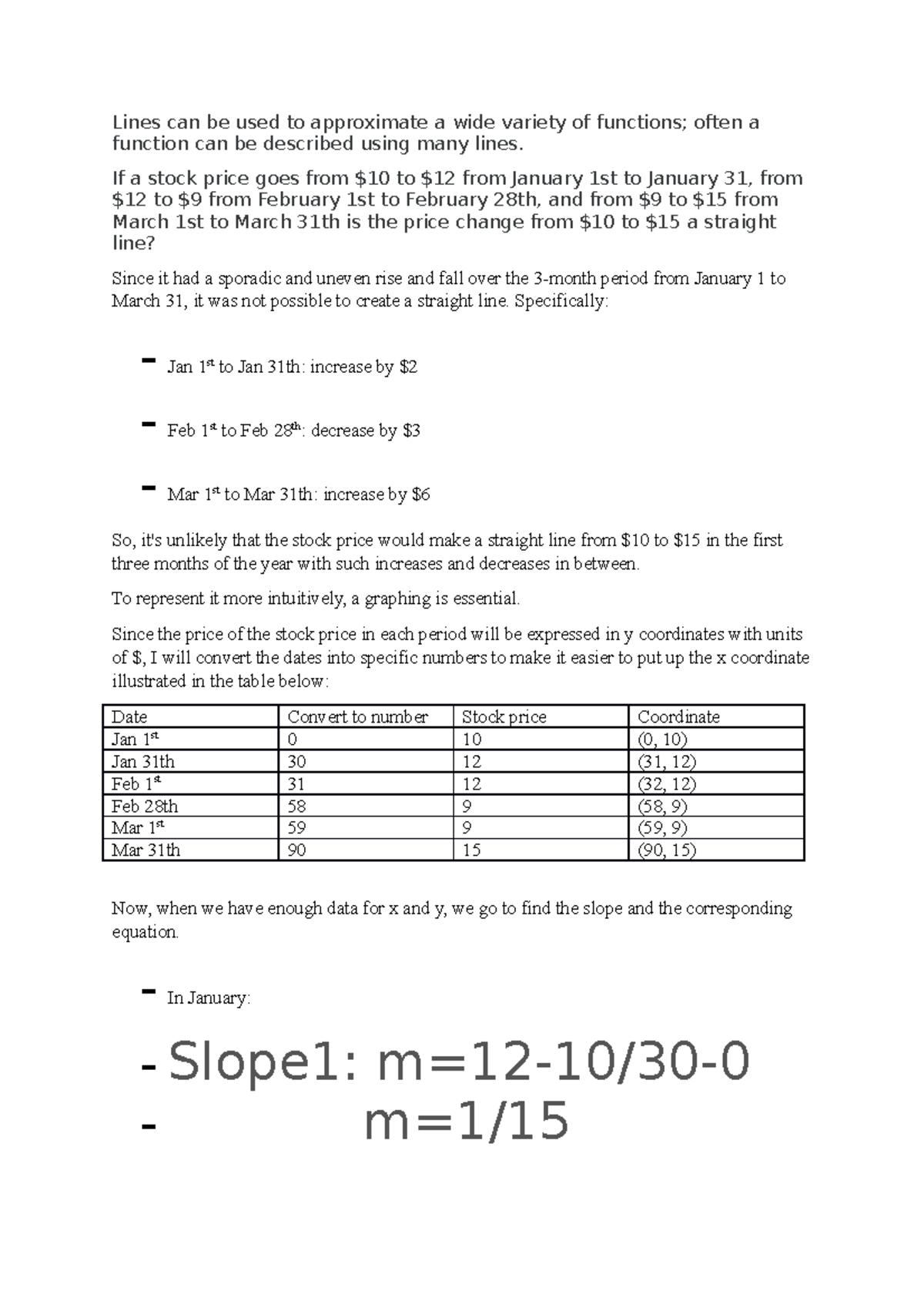 MATH1201 Discussion Forum Unit 2 - Lines can be used to approximate a ...