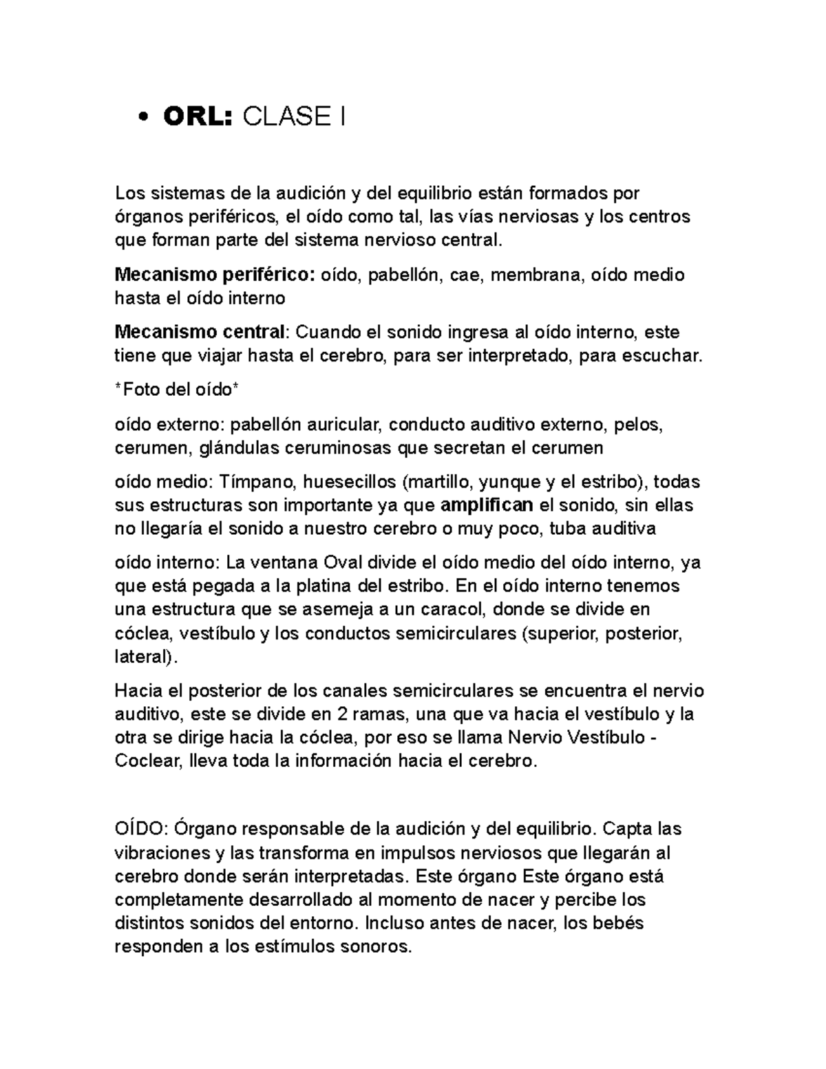 ORL word - apuntes de anatomia del oido, externo, medio e interno ...