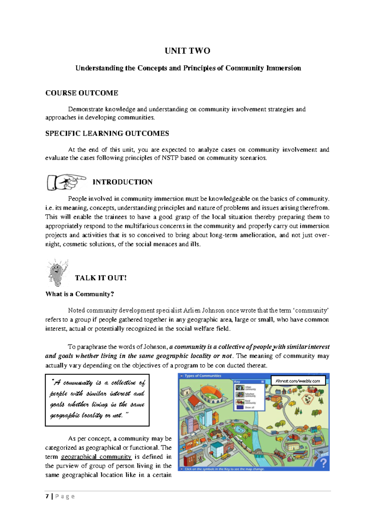 Unit-2 NSTP2 Module - Understanding the Concepts and Principles of ...