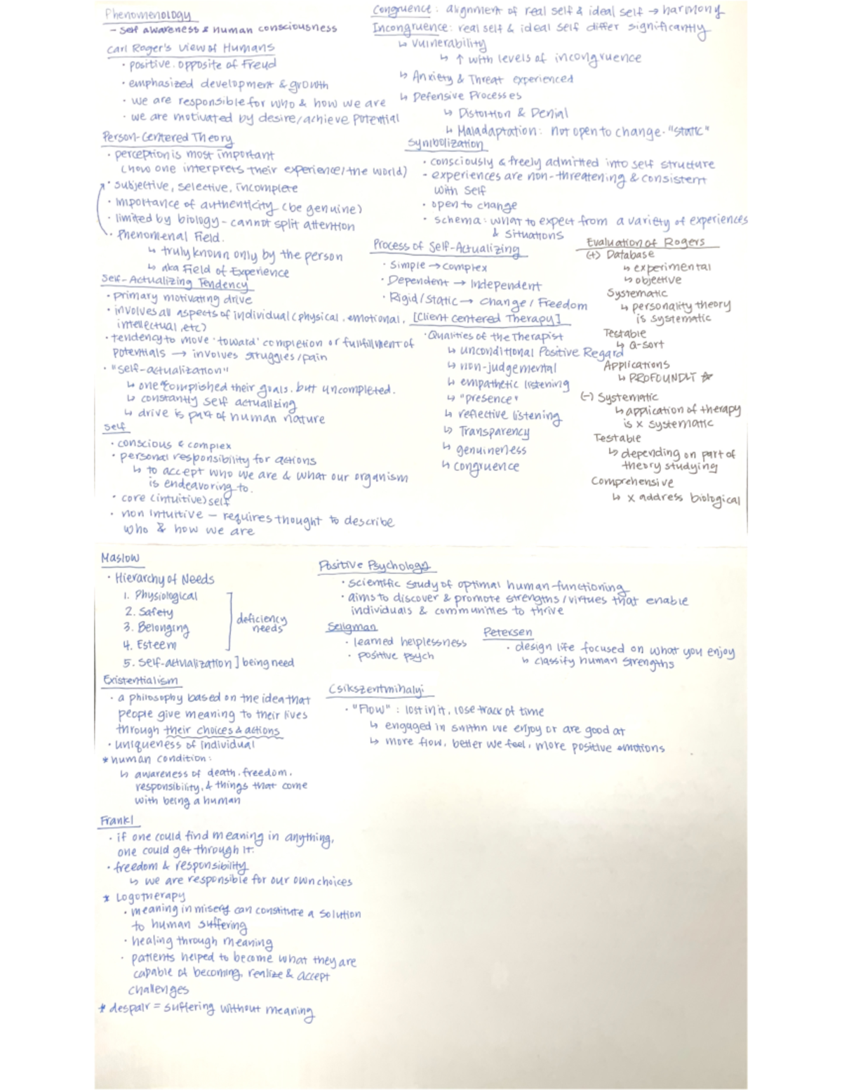 Phenomenology 1 pg Review - Longnuenue: alignrerf of real selt idea ...