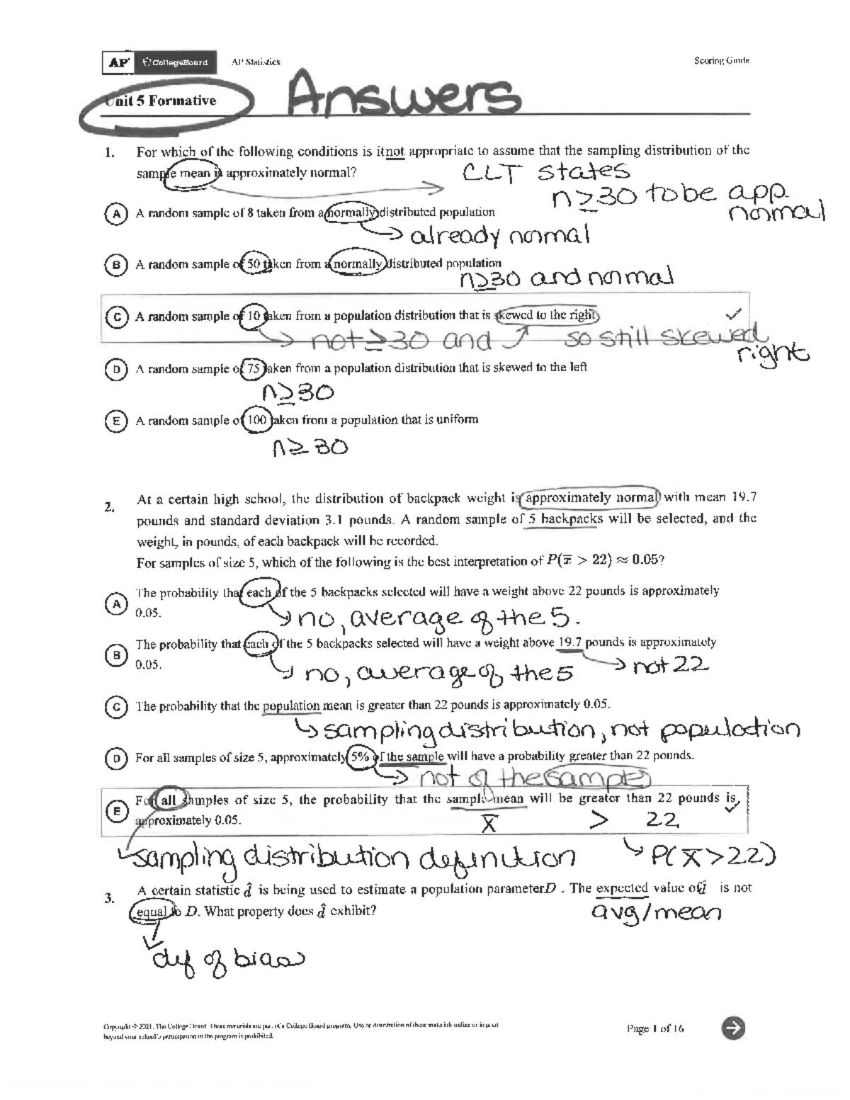 Unit 5 formative woked out key - Studocu