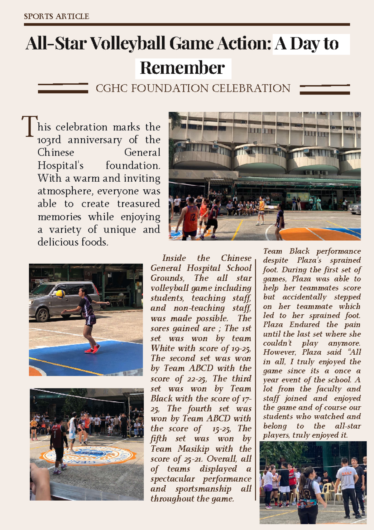 103rd anniverary - hope - CGHC FOUNDATION CELEBRATION his celebration ...