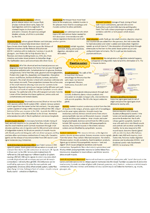 Anatomy and Physiology Revision notes - Human A & P - Revision notes ...