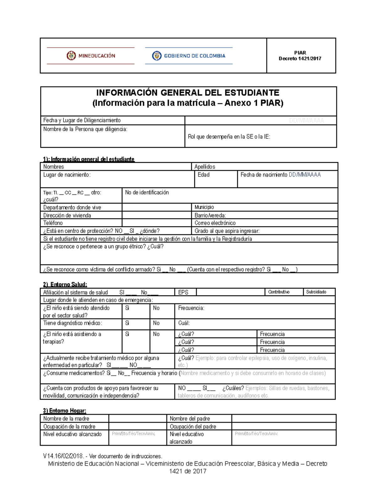 Formato-PIAR - formato Piar adaptabilidad de personas con discapacidad ...