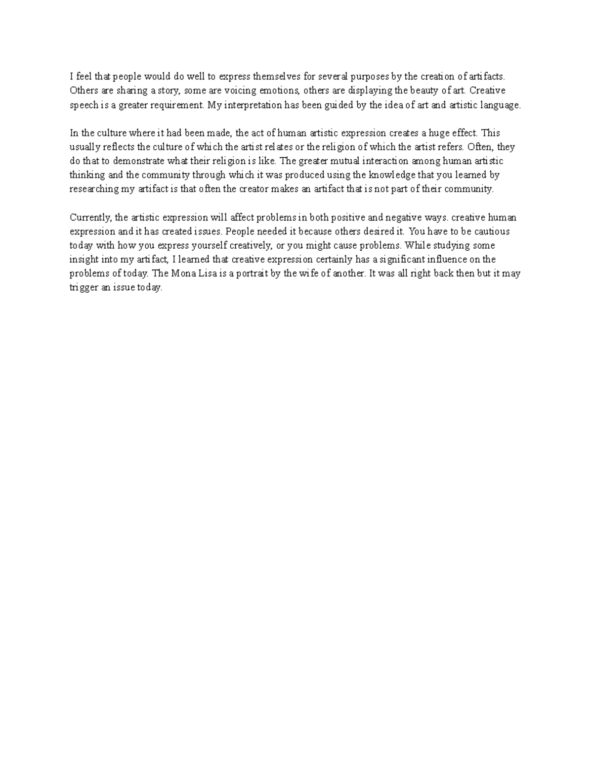 [ HUM 100 ] 8-4-1 Project 2 Short Answer Responses About Human ...