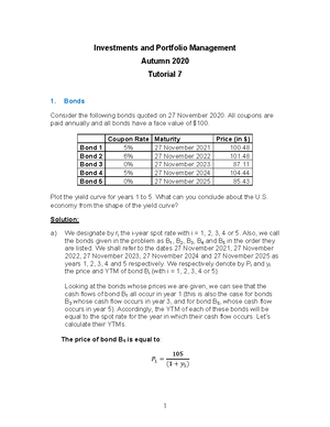 Tutorial 4 Solutions - exercise - Investments and Portfolio Management ...