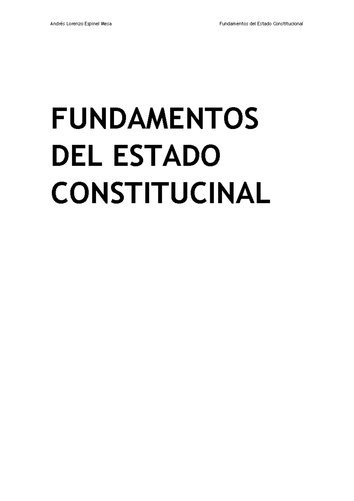 Fundamentos DEL Estado Constitucinal - FUNDAMENTOS DEL ESTADO ...
