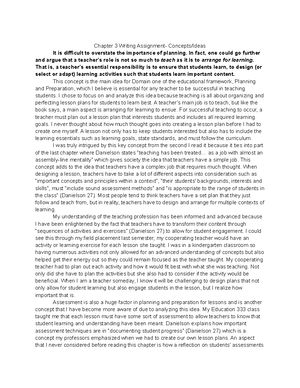 EDUC 361- Key Words CH 1 - Writing Assignment - Chapter One: Key Words ...