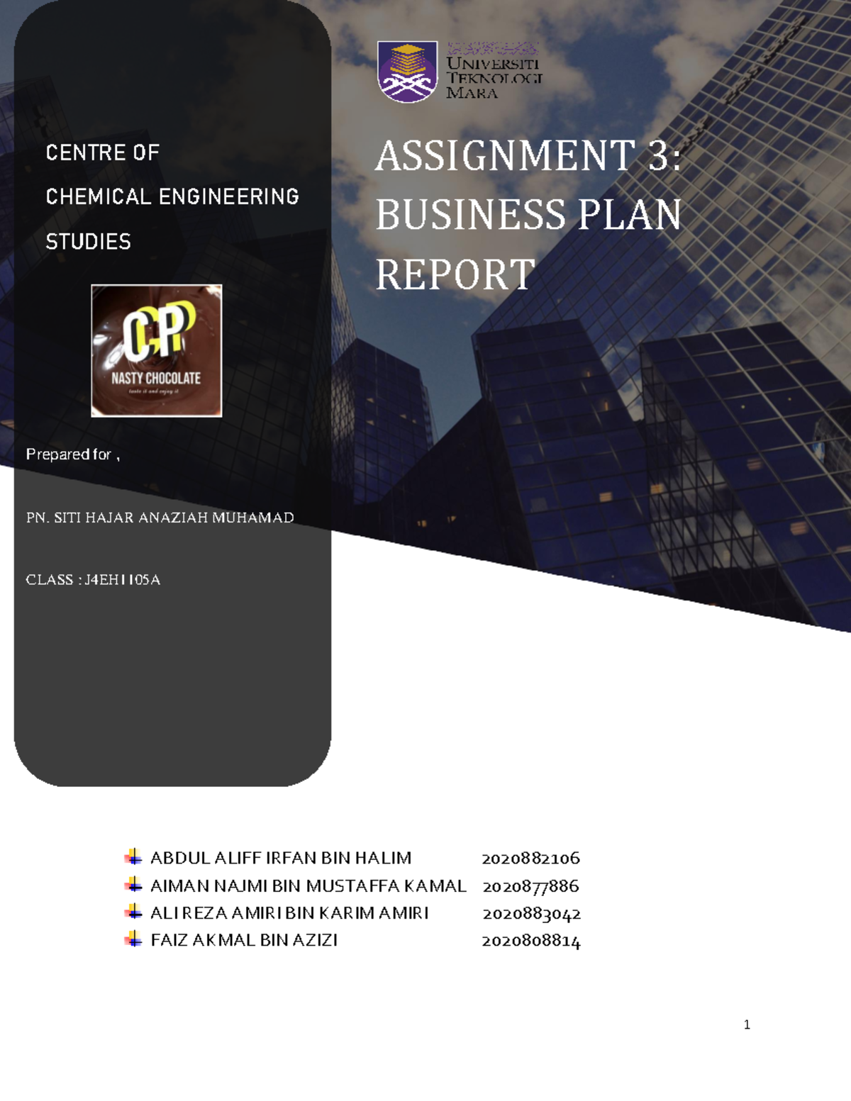 PALM OIL ASSIGNMENT 3 - ABDUL ALIFF IRFAN BIN HALIM 2020882106 AIMAN NAJMI BIN MUSTAFFA KAMAL ...