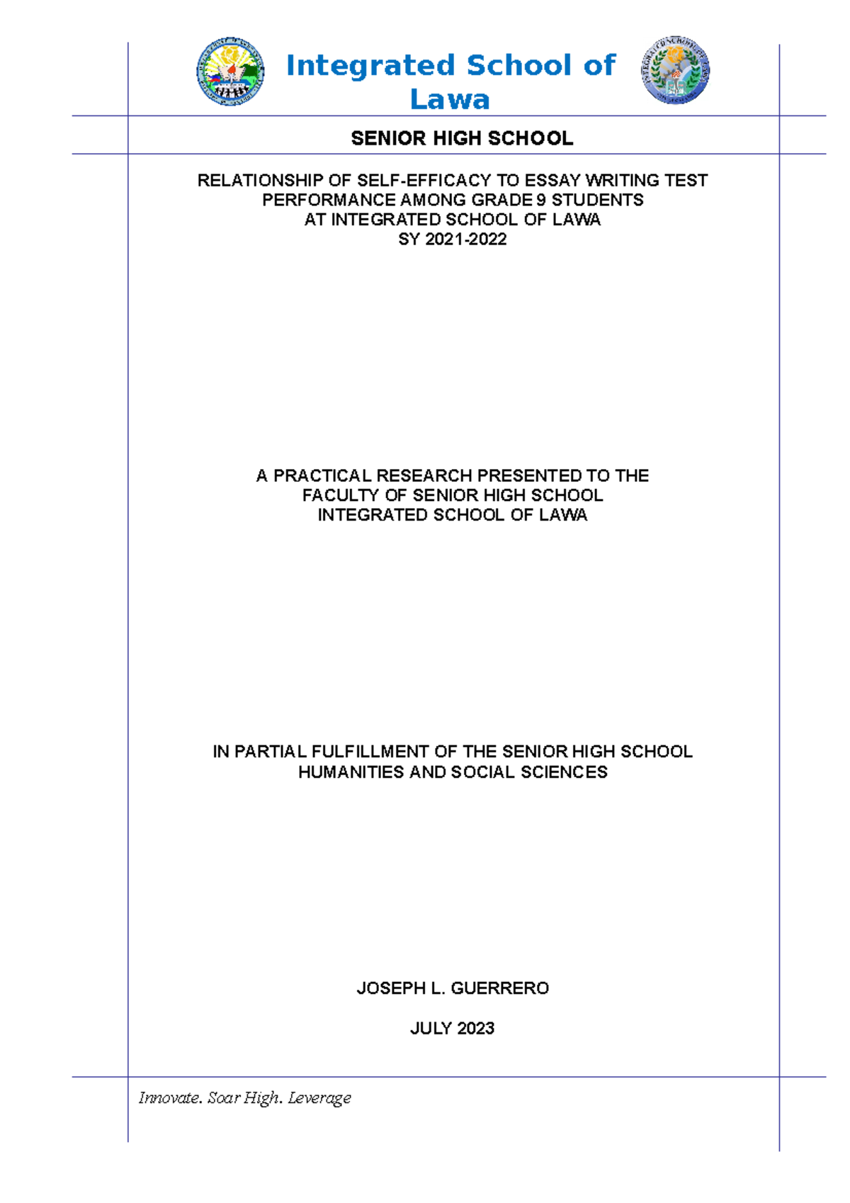 Factors affecting in coming college students taking courses unrelated ...