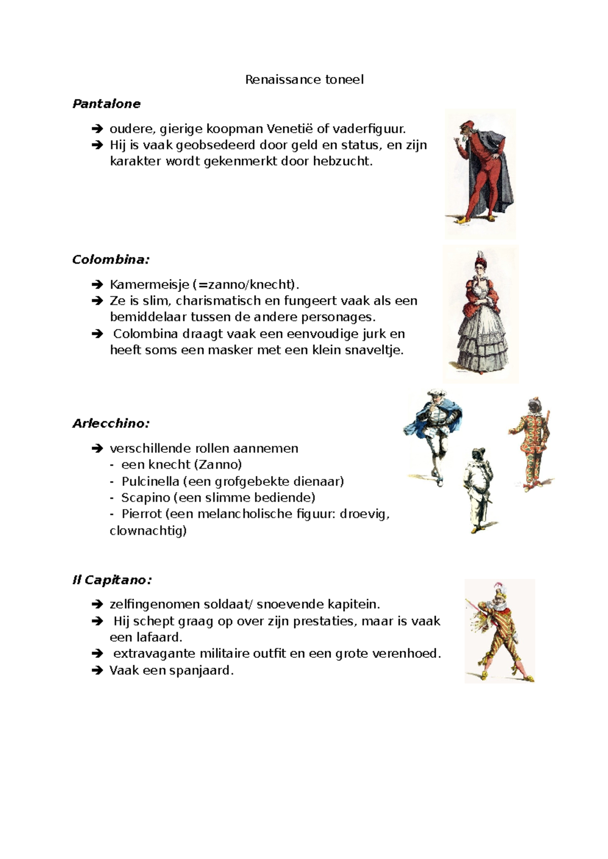 Commedia dell'arte - personages - Renaissance toneel Pantalone oudere ...