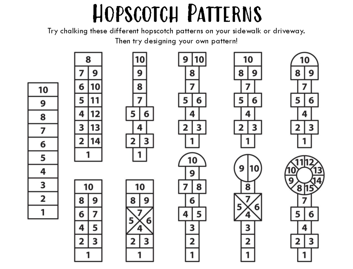 Games Hopscotch Patterns - Elementary Education - Hopscotch Patterns ...