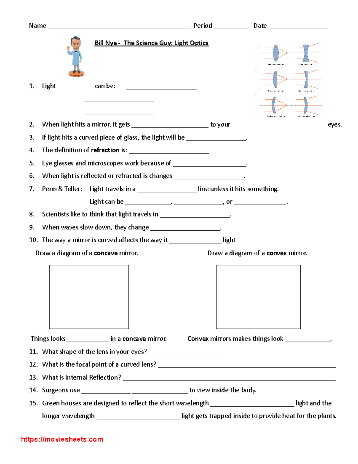 Bill Nye Light Optics 040318 - Name ...
