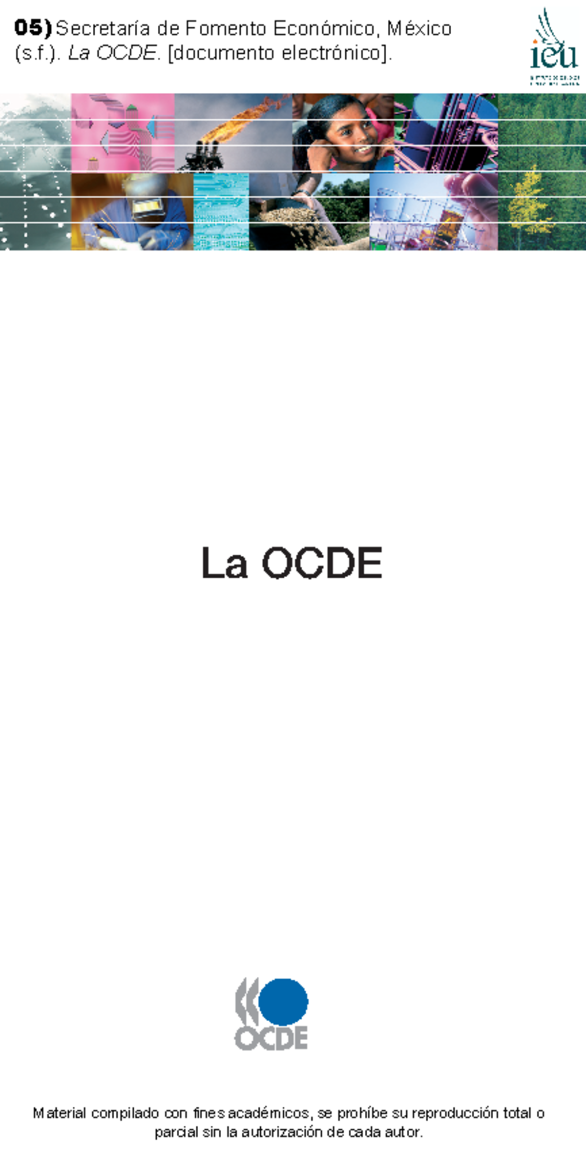 05) OCDE (s - análisis ocde - La OCDE La OCDE Organización para la ...