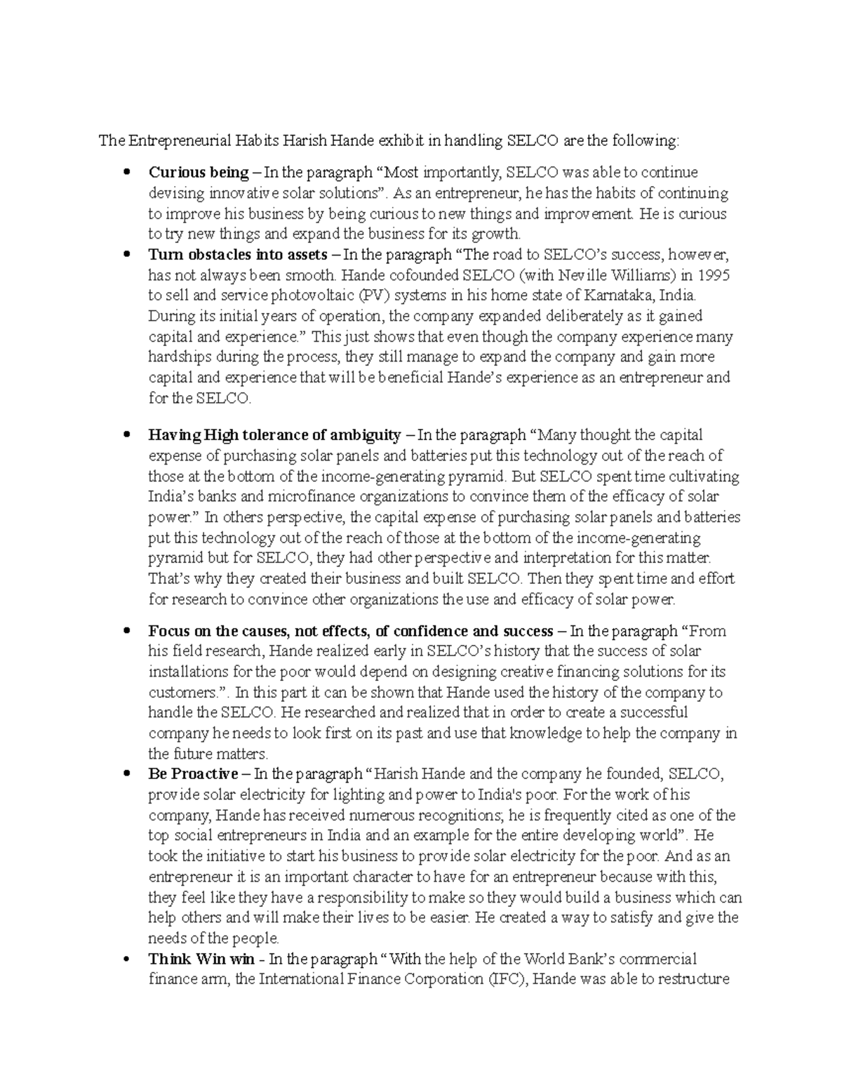 Entre act - The Entrepreneurial Habits Harish Hande exhibit in handling ...