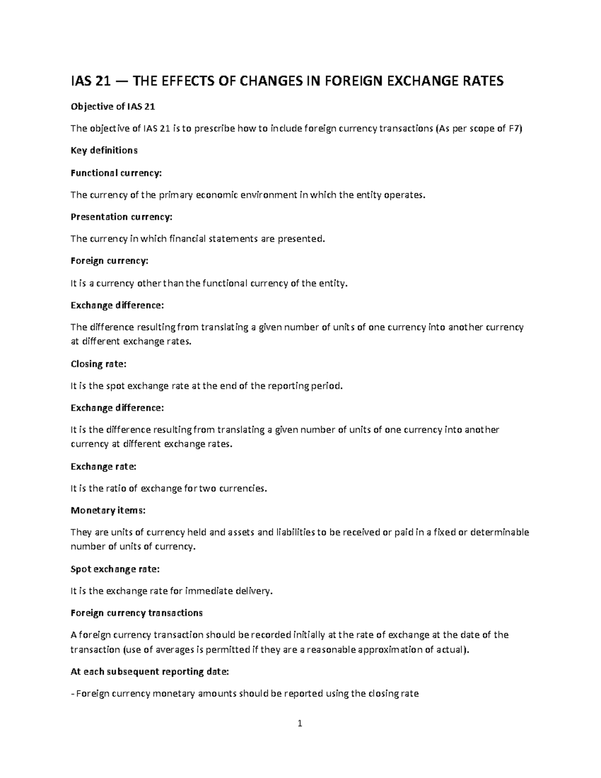 IAS 21 foreign transaction - Warning: TT: undefined function: 32 1 IAS ...