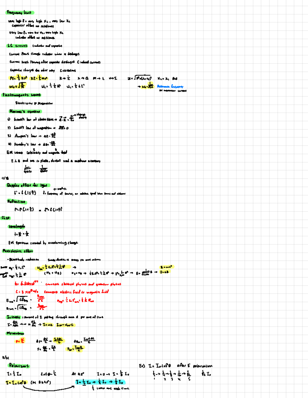 18 - Frequency limit, LC circuits, electromagnetic waves, Maxwell's ...