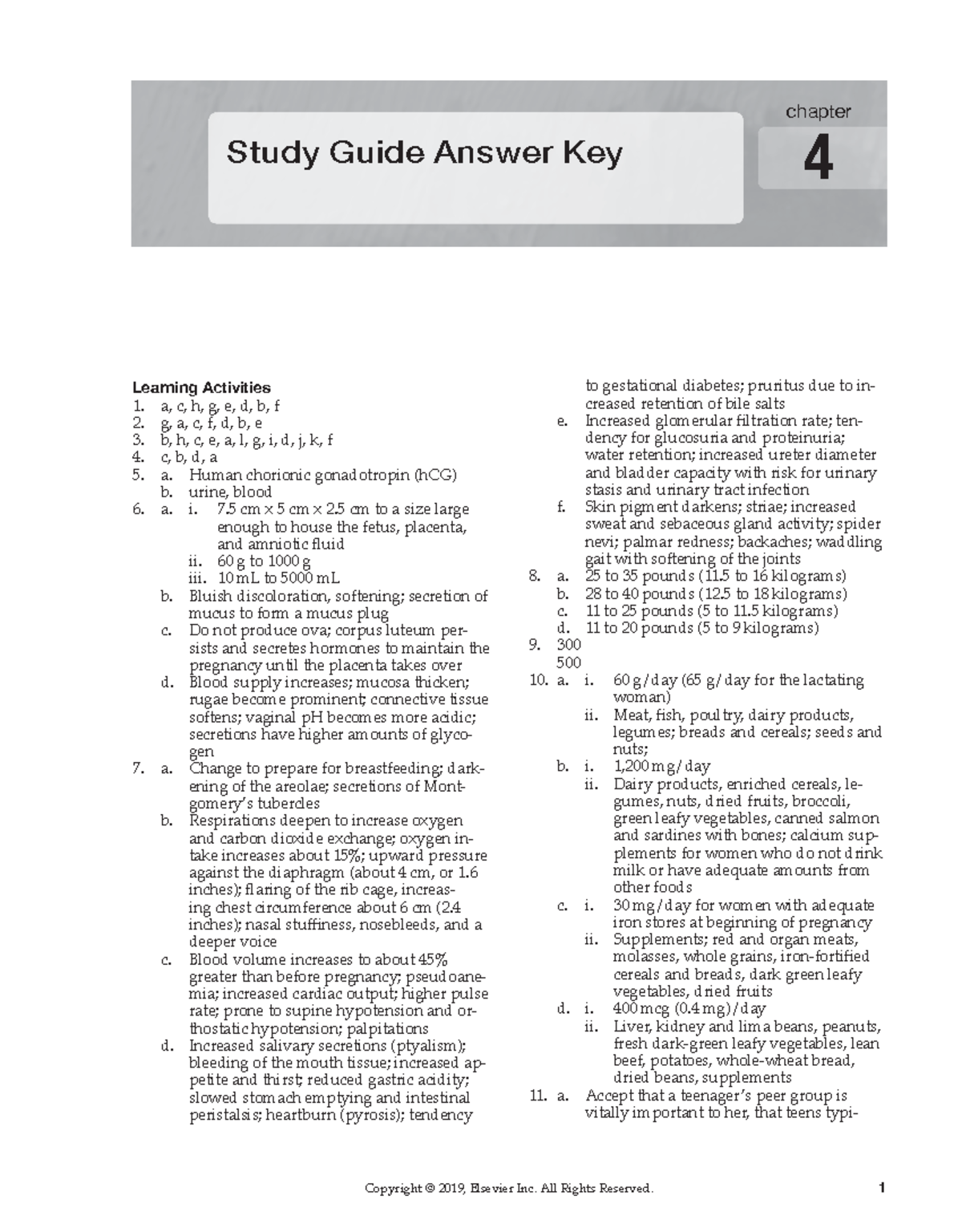 Chap 4 Ans Key - answer key to study guide - Study Guide Answer Key ...