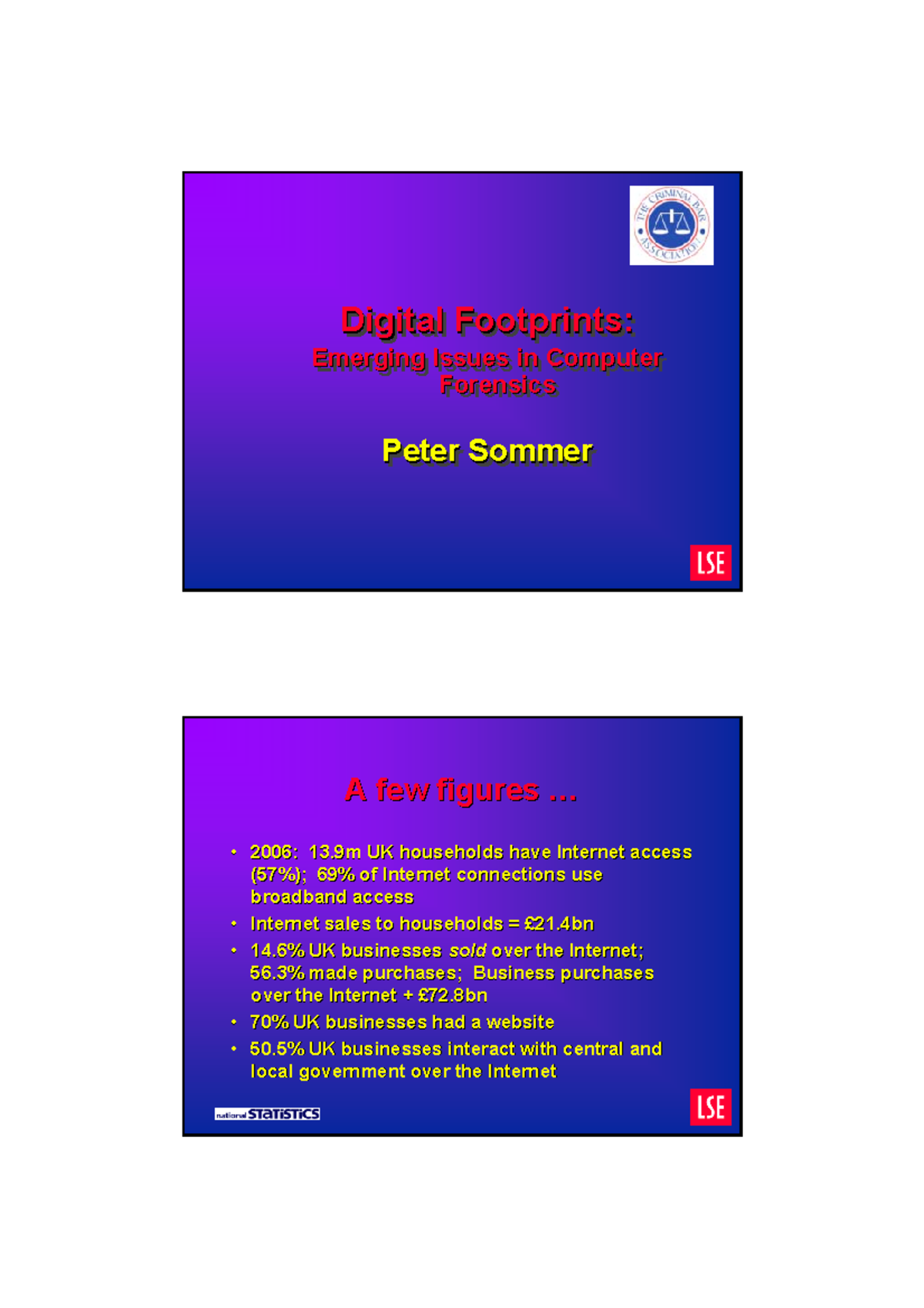 Digifootprint 07 - computer science - Digital Footprints: Emerging ...