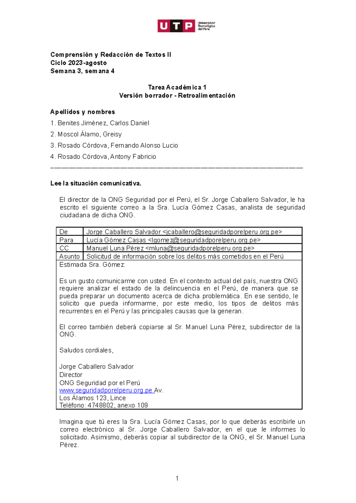 S03 - textos - Comprensión y Redacción de Textos II Ciclo 2023-agosto ...