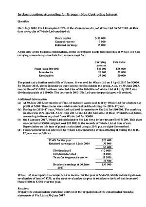 Week 3 - Tutorial Questions-2 - Week 3 – Impairment of Assets Tutorial ...