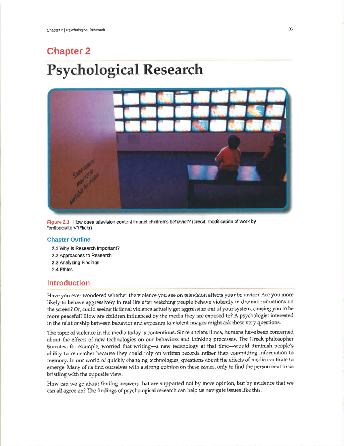 Chapter 2 - Textbook pages - Chapter 2 Psychological Research 35 ...