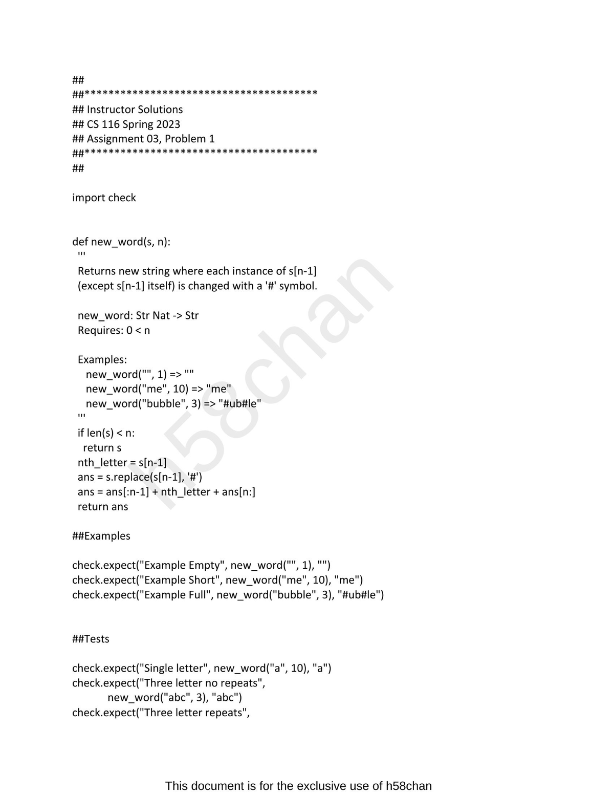 Assignment 3 - Cs 115 - Studocu