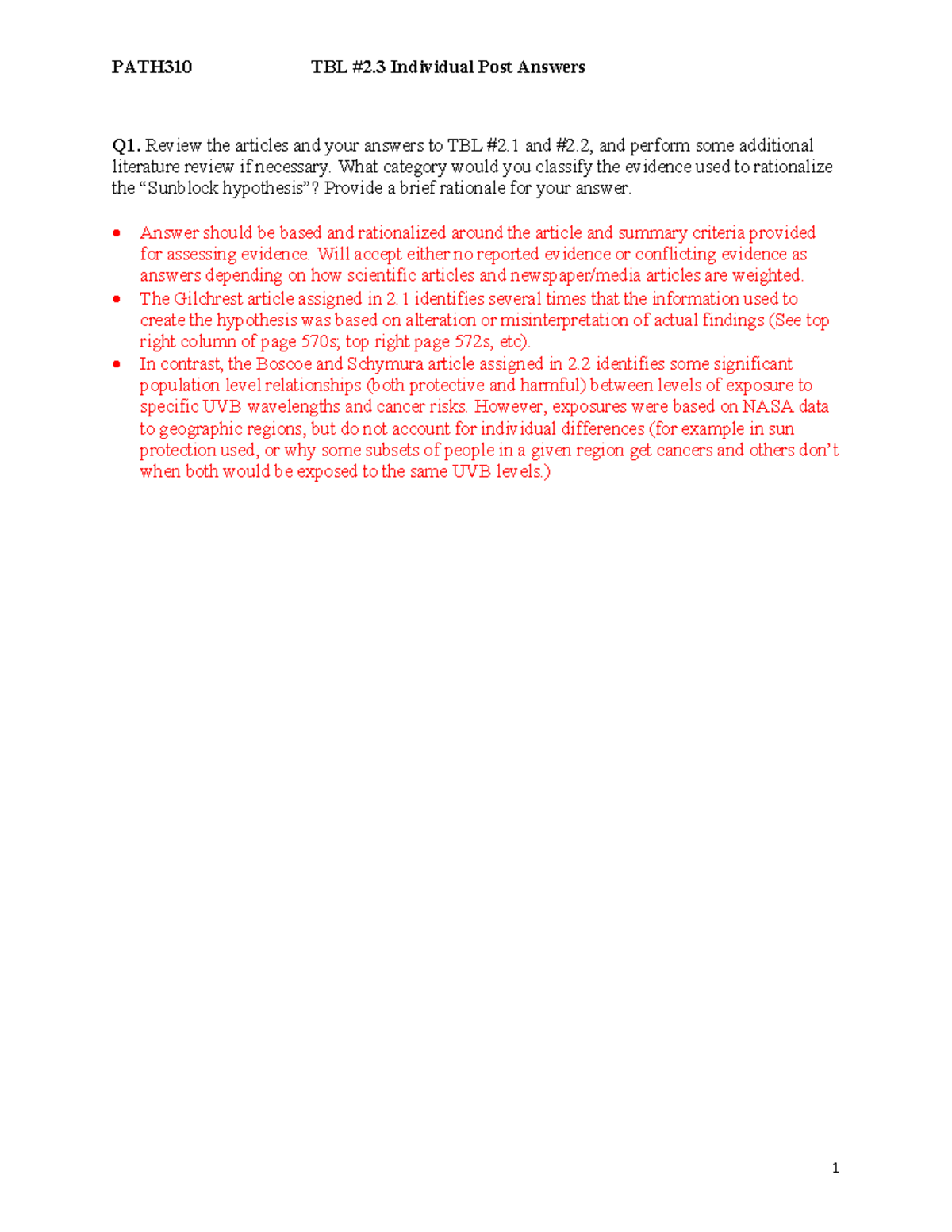 TBL 2.3-Ind Post Answers-9MAR2023 - PATH310 TBL # 2 .3 Individual Post ...