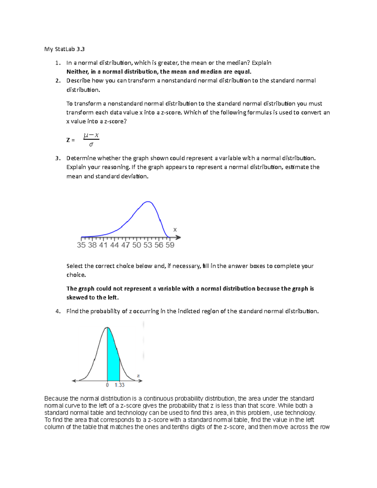 3 3 My Stat Lab 3 3 MyStatLab My StatLab 3 1 In A Normal 3-3-my-stat-lab-3-3-mystatlab-my-statlab-3-1-in-a-normal