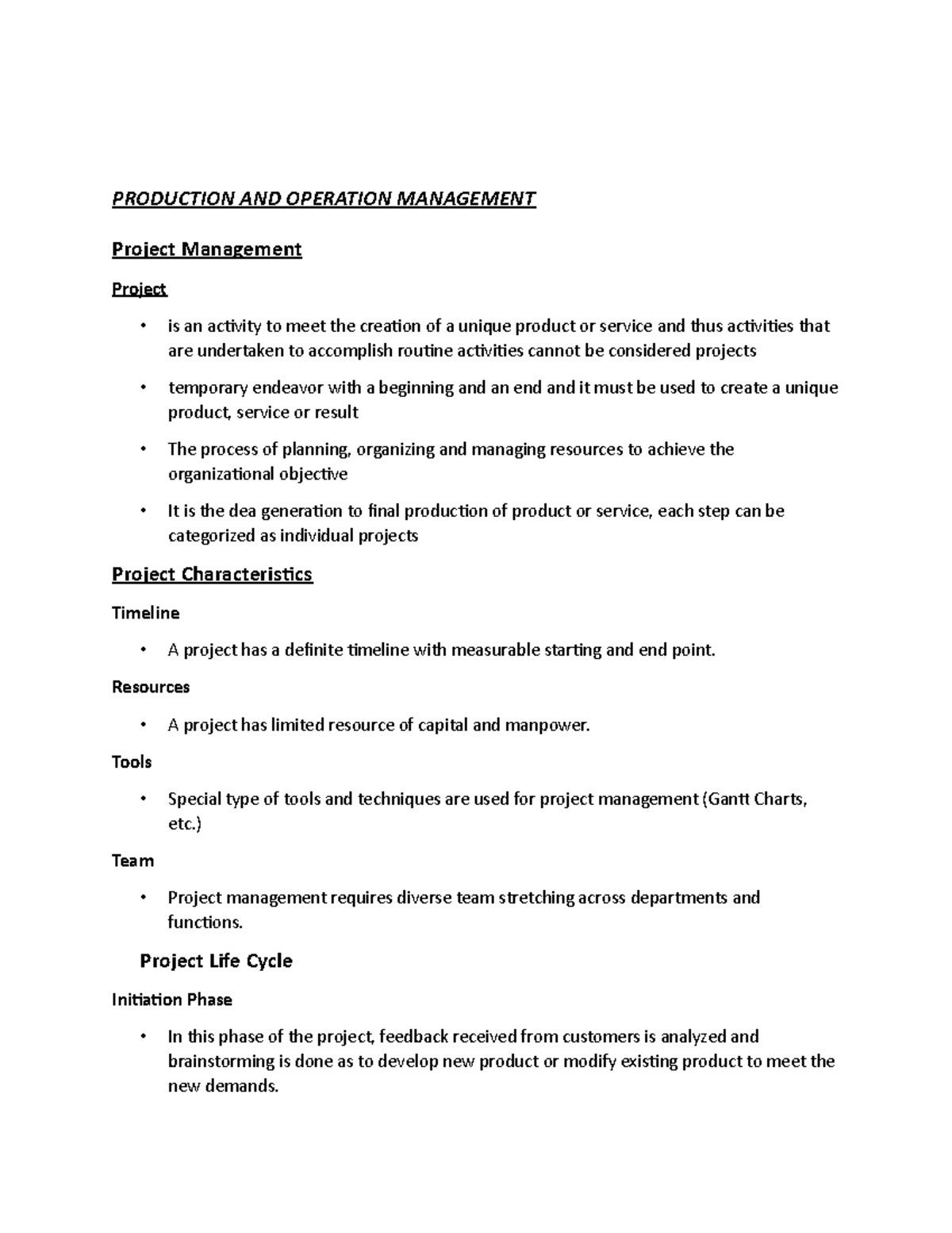 Production AND Operation Management - PRODUCTION AND OPERATION ...