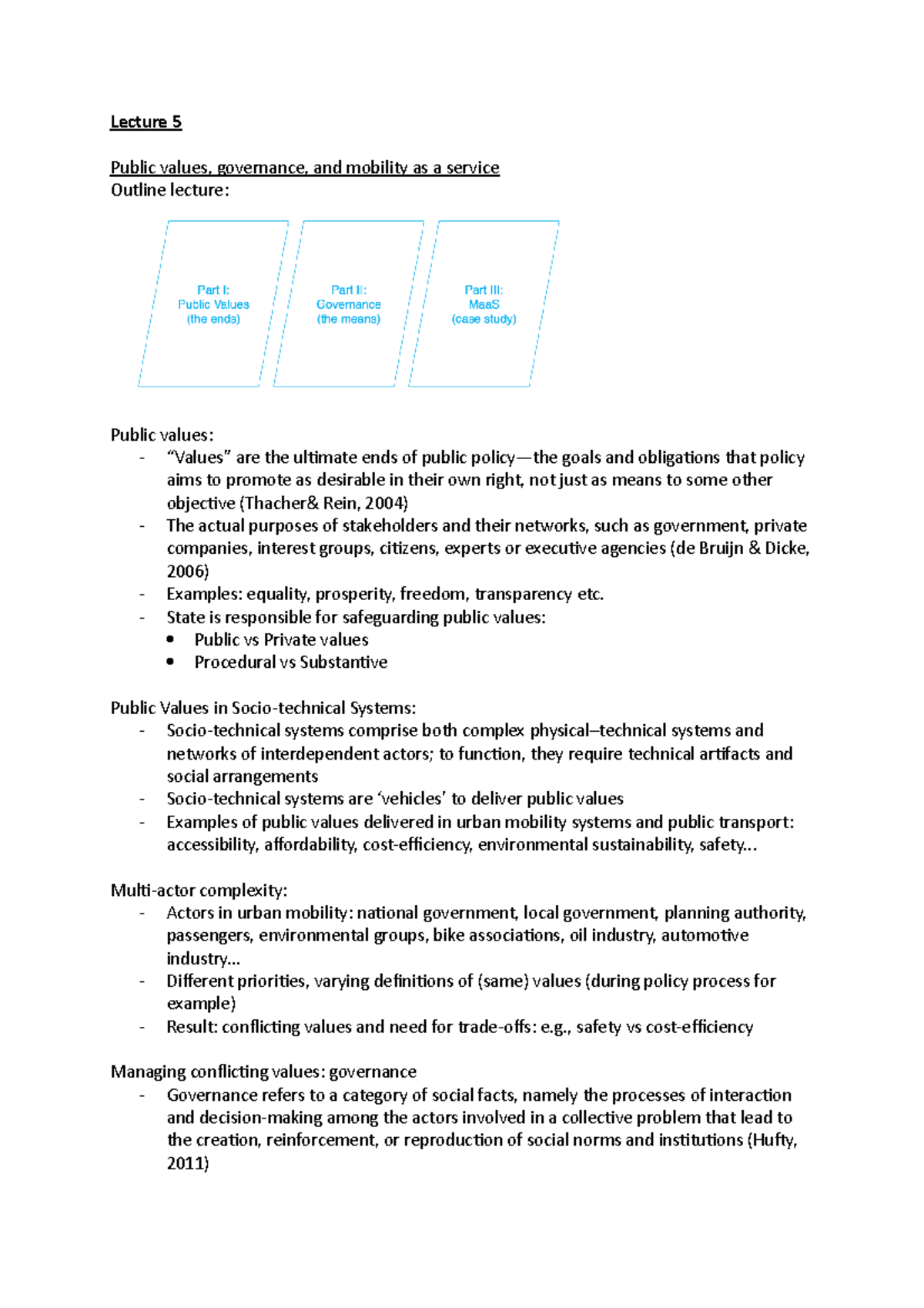 Lecture 5 Managing Multi-actor - Lecture 5 Public values, governance ...