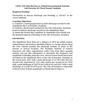Geog 120 Notes - Geography 120 Notes Chapter 1: Earths Principle ...