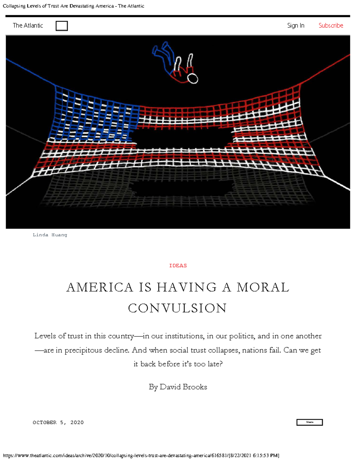 Collapsing Levels of Trust Are Devastating America - The Atlantic - And ...