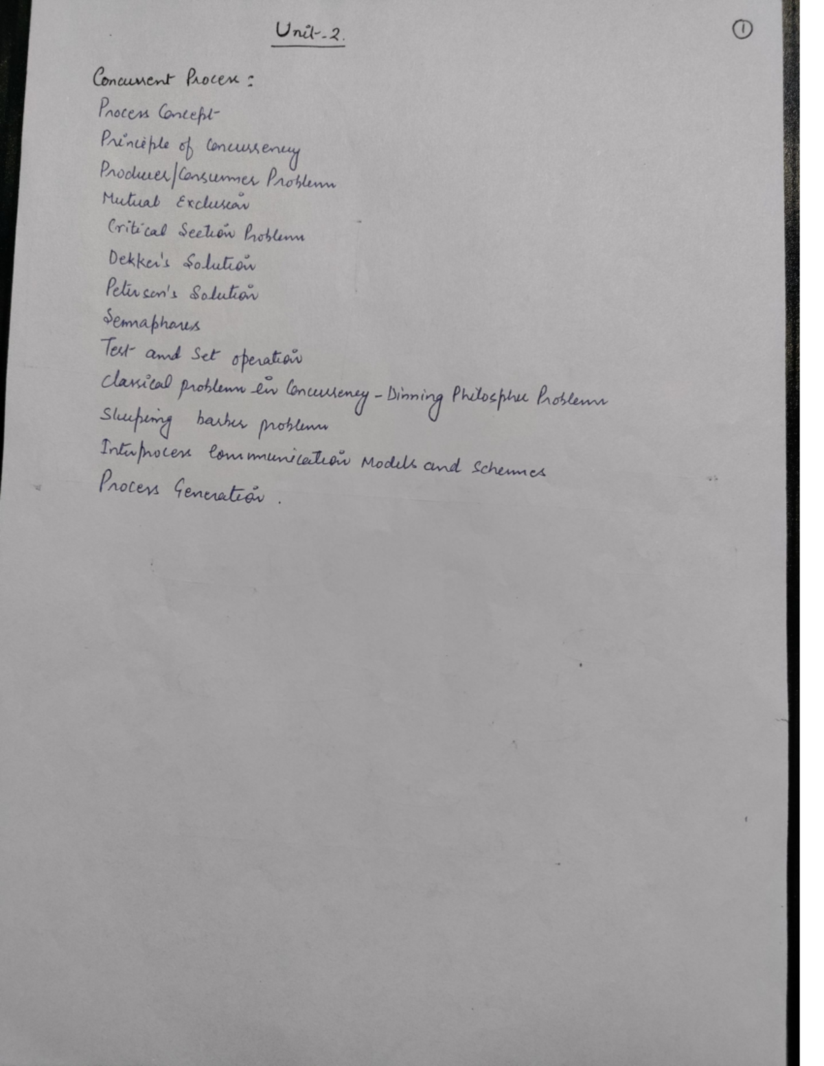 OS Unit - II Part I - b.tech - Studocu