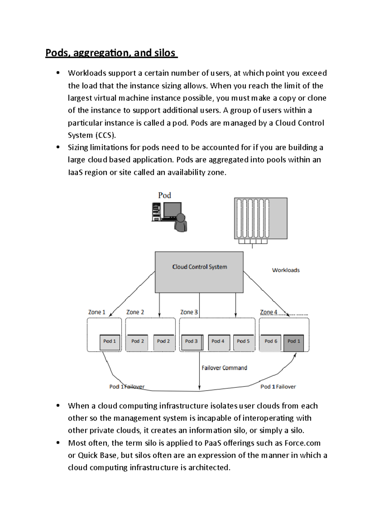 Pods, aggregation and Silos - Pods, aggregation, and silos Workloads support a certain number of ...