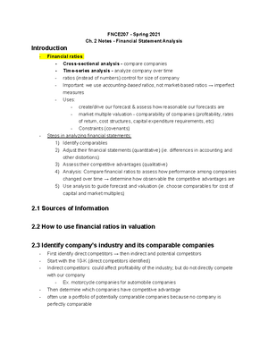 01b - Sample Midterm Key - Sample Midterm Key Corporate Valuation, Fall ...