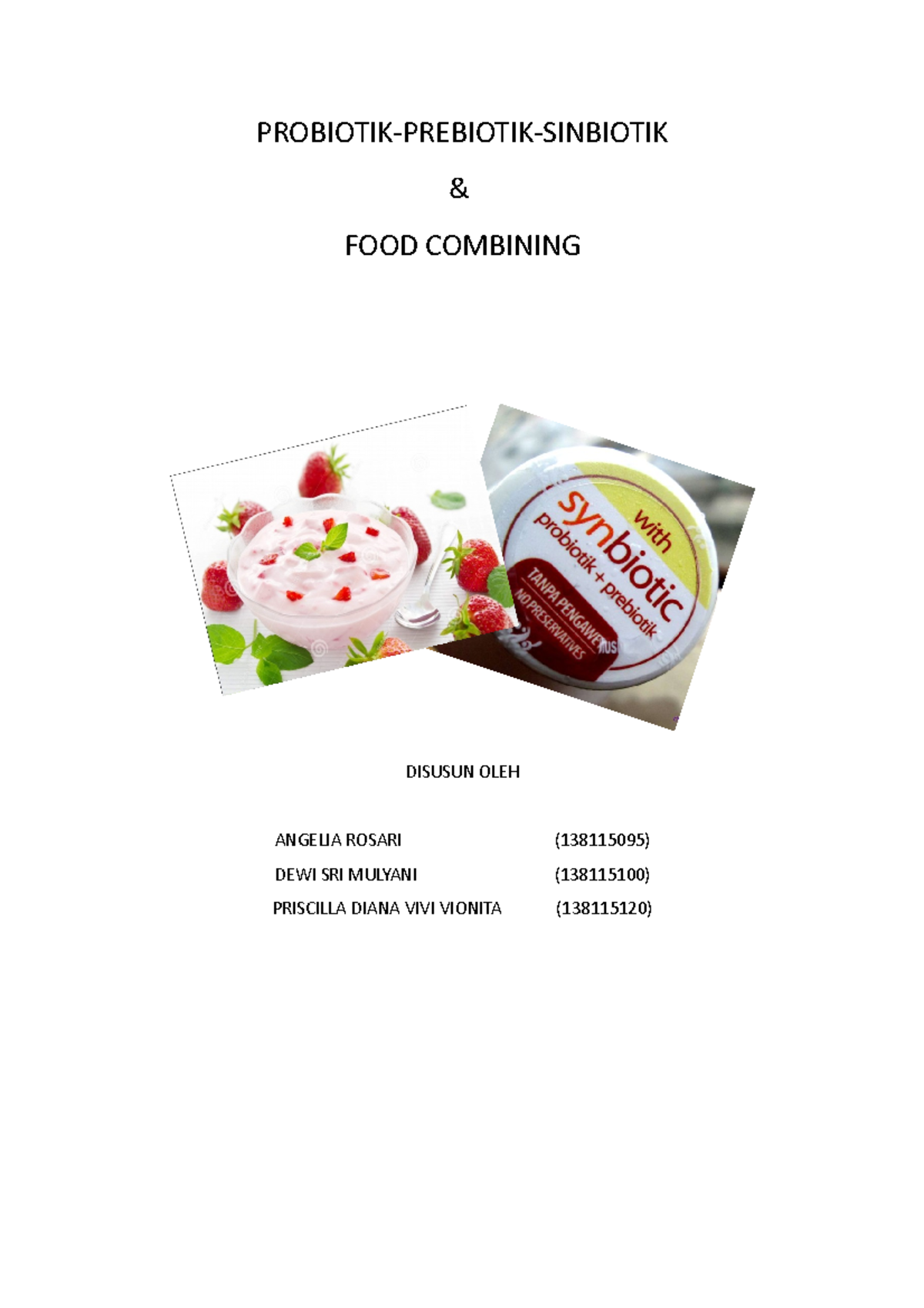 Makalah Probiotik - Complementary therapy papers: probiotic - PROBIOTIK ...