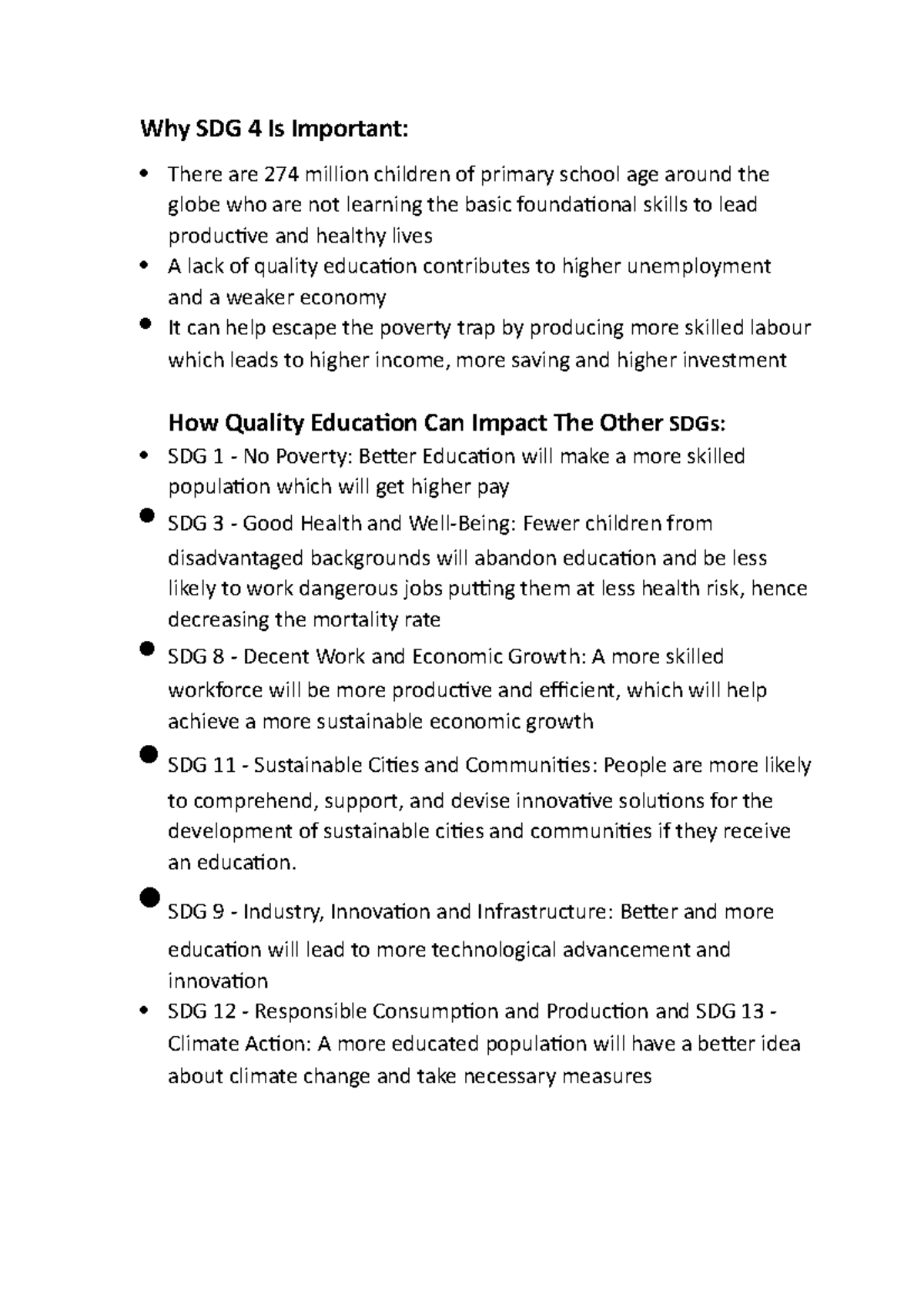 Why SDG 4 Is Important - sdg 4 - Why SDG 4 Is Important: There are 274 ...