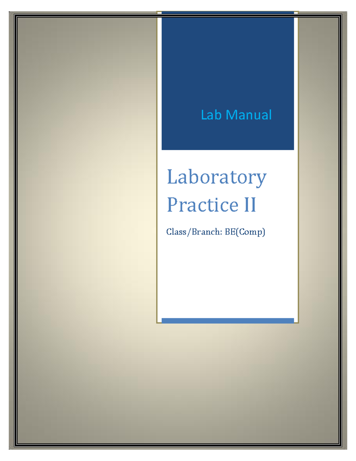 Lab practice 2 Third year - Computer Engineering - SPPU - Studocu