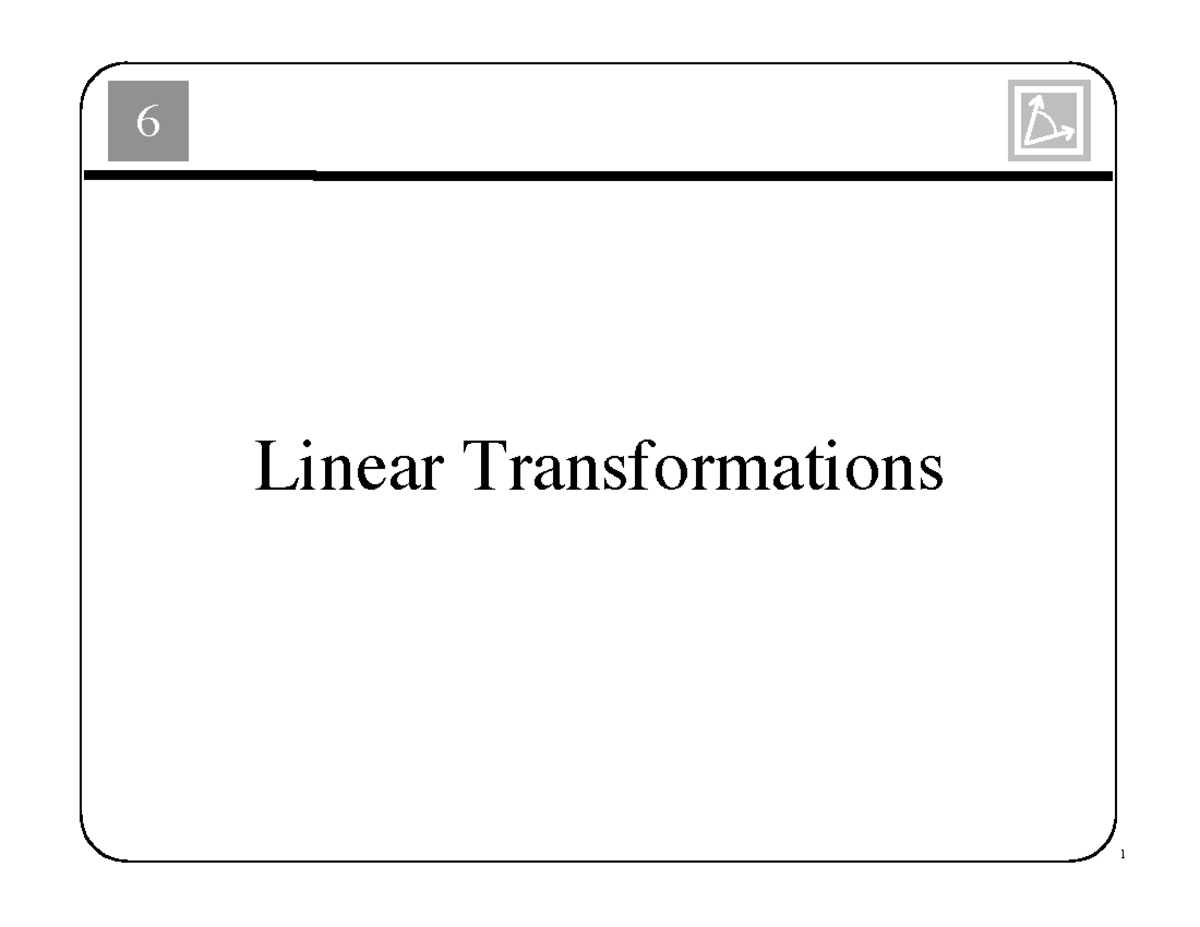 Ch06 pres N - Lecture Notes - Linear Transformations Hopfield Network ...