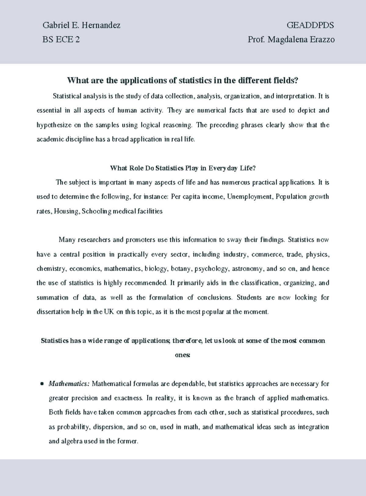 Hernandez, Gabriel E Bsece 2 - BSAccountancy - Studocu